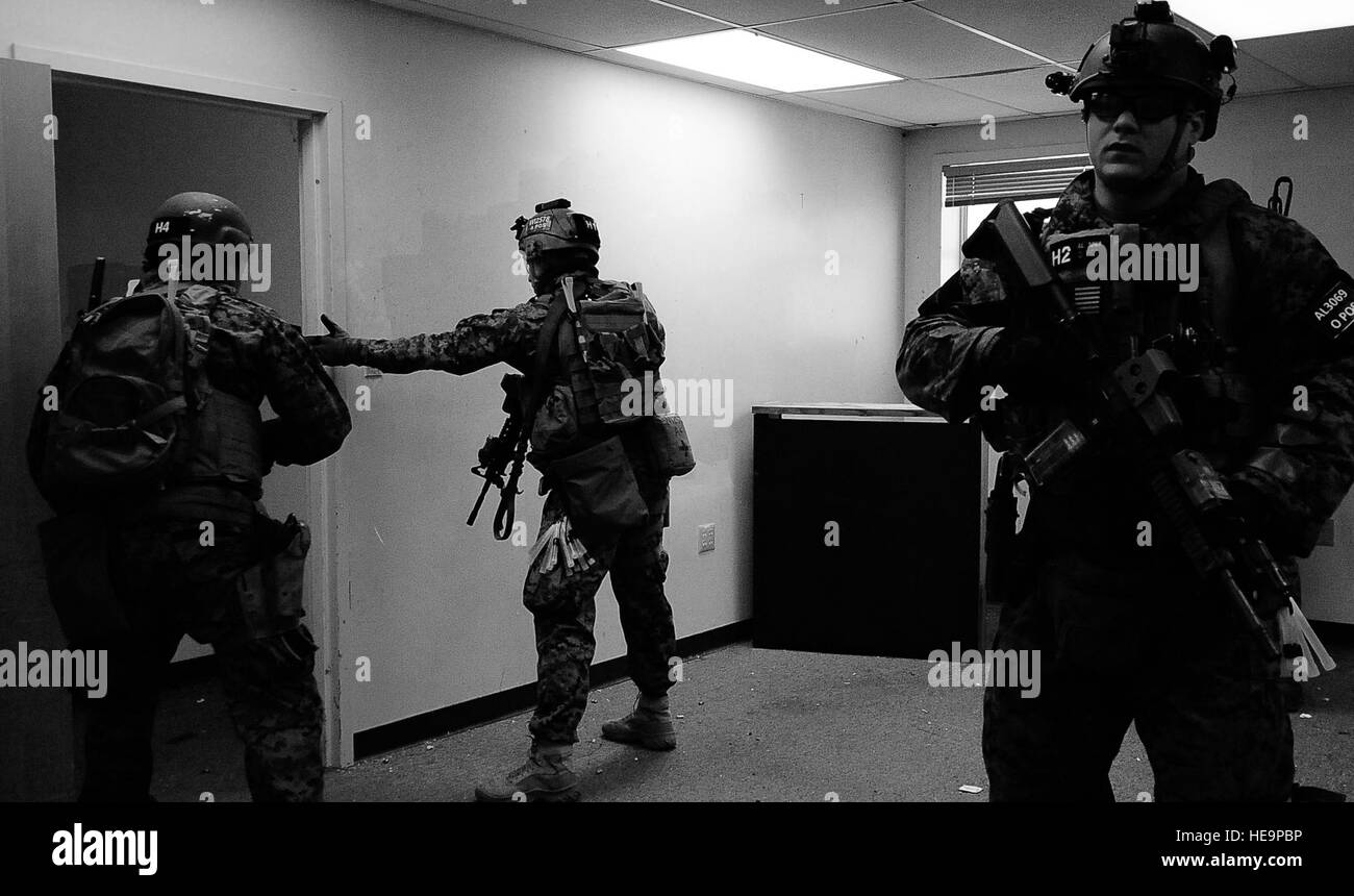 U.S. Marine special operators and U.S. Navy corpsmen participate in ...