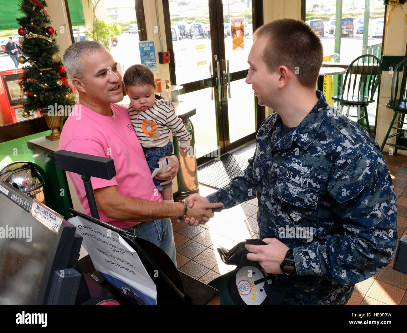 Victor Colon, Okinawa Enlisted Spouses’ Club vice president, randomly ...