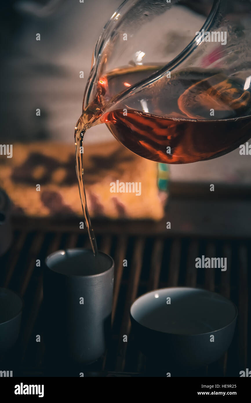 tea ceremony is performed by master Stock Photo - Alamy