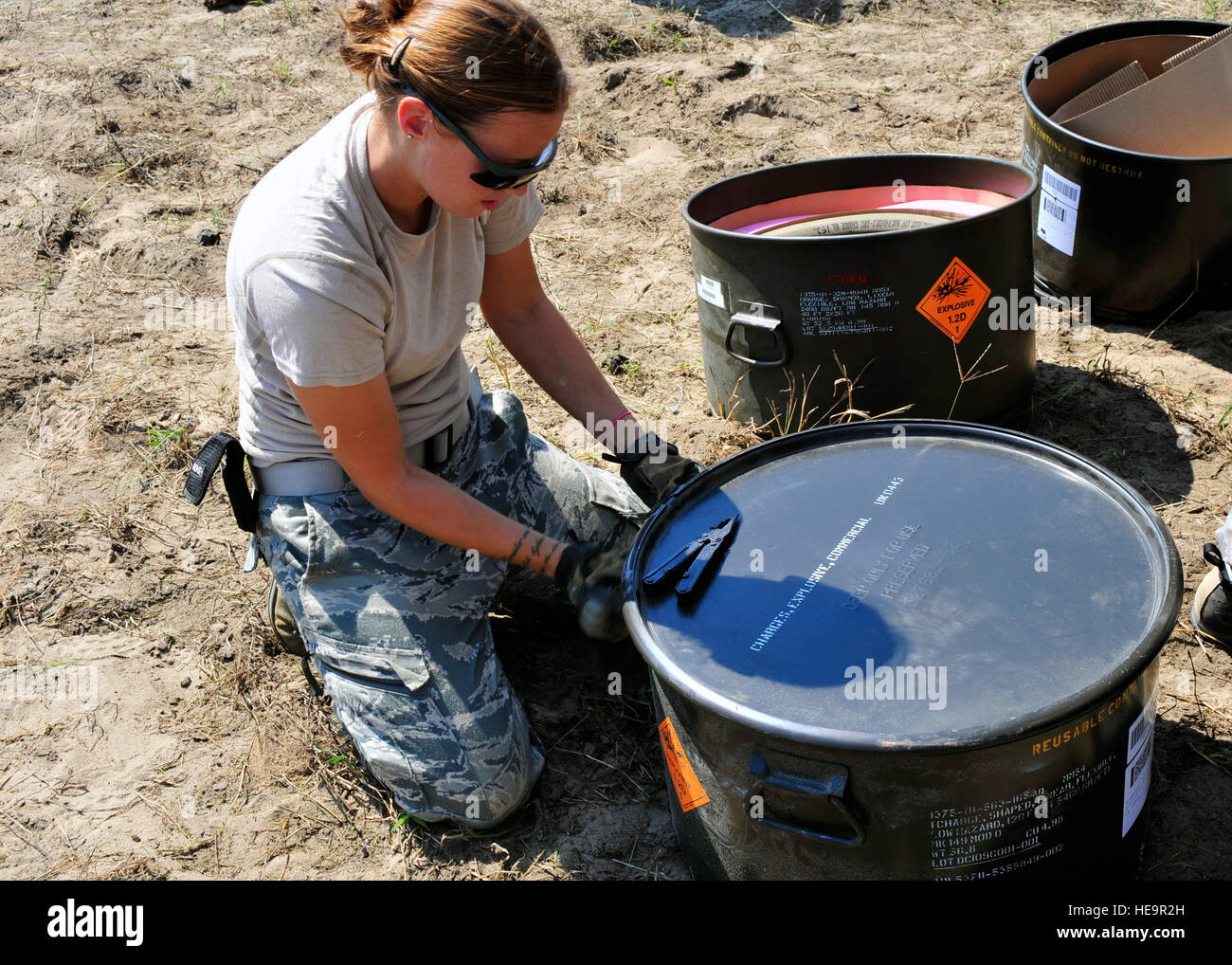Senior Airman Kristi Stubbs, 20th Civil Engineer Squadron explosive ...