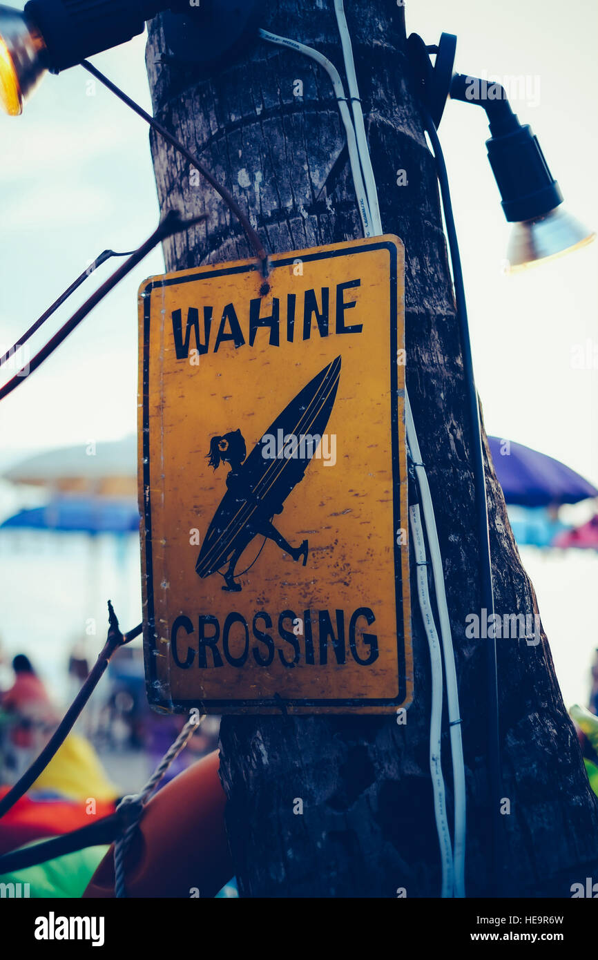 Warning surfers hi-res stock photography and images - Alamy
