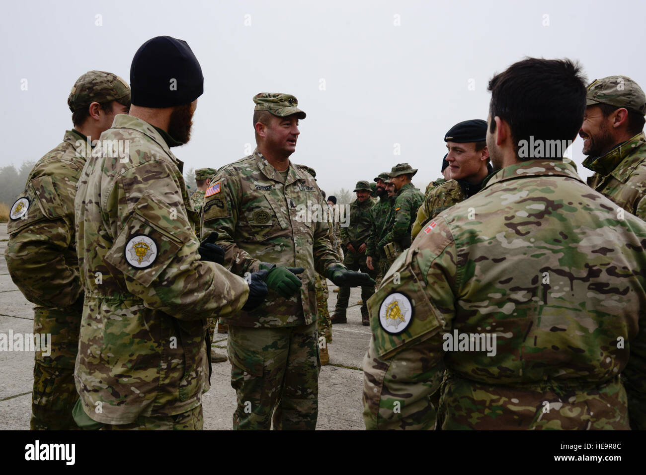 Command Sgt. Maj. Jeffrey Sweezer, assigned to the 7th Army Training ...