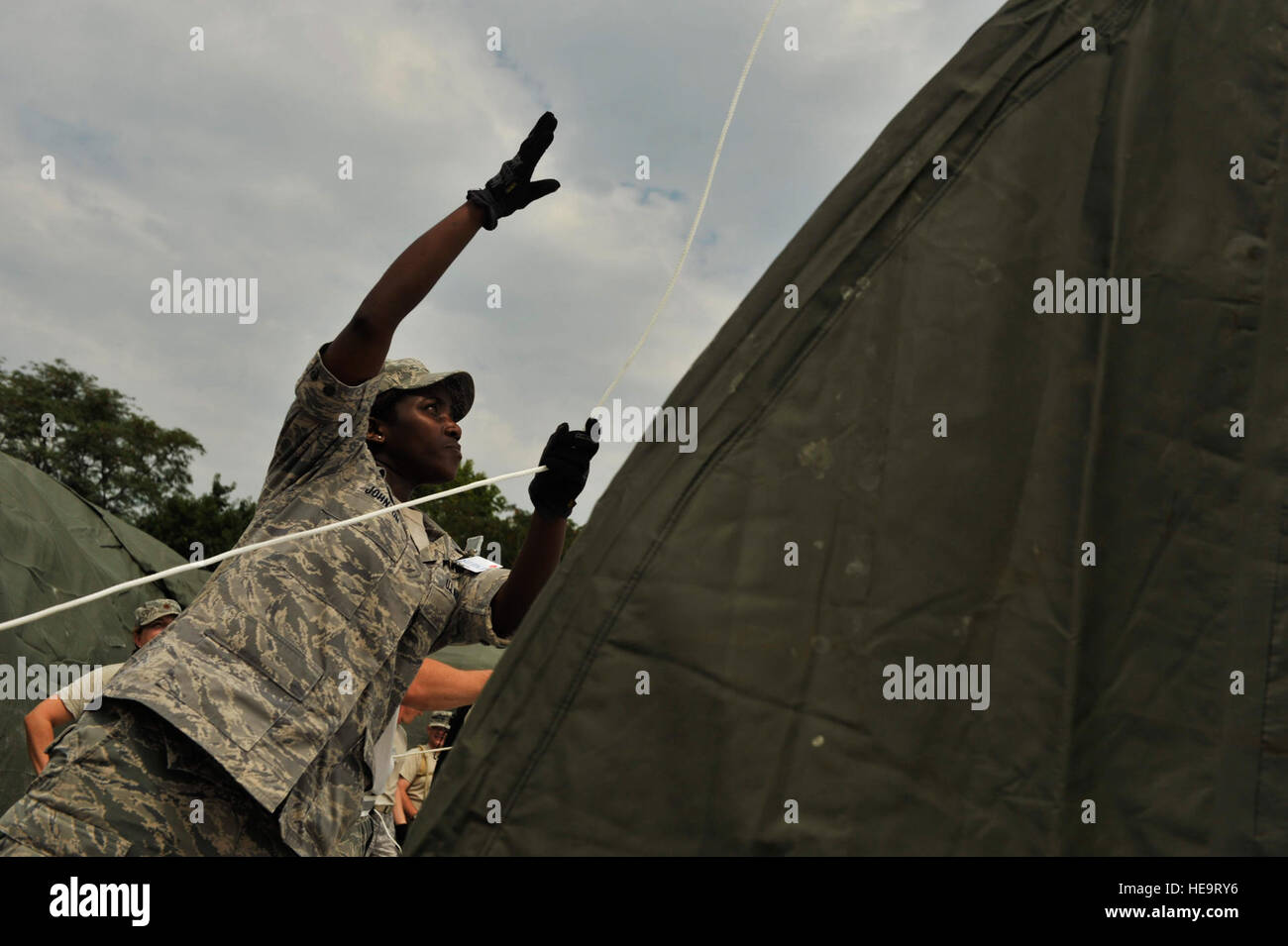 Tents in support exercise hi-res stock photography and images - Alamy