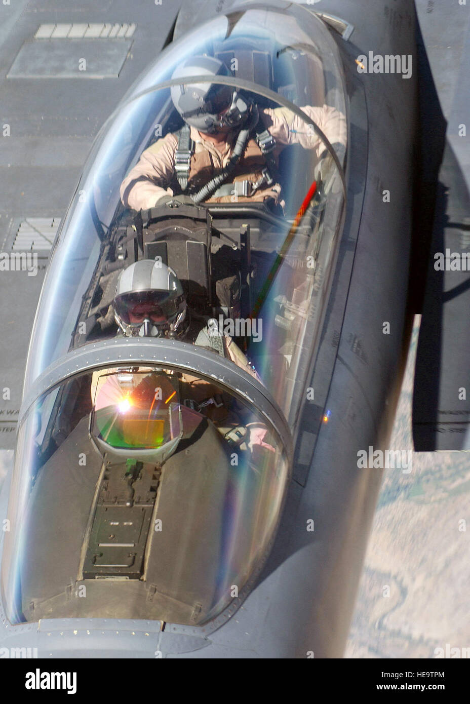 US Air Force (USAF) Captain (CPT) Joseph Cuatero (Pilot), and USAF ...