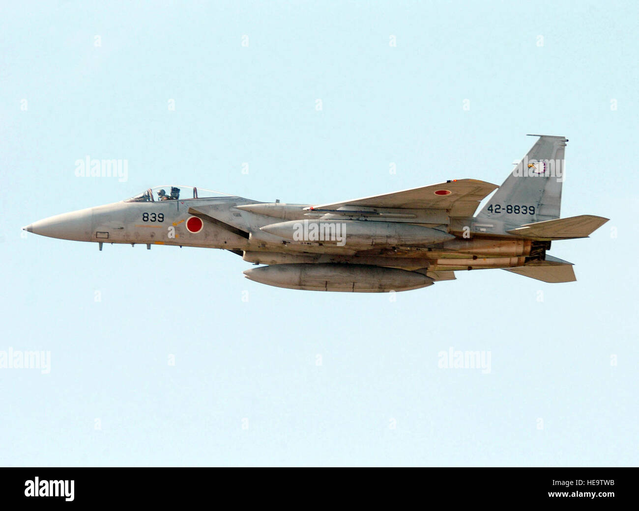 A Japan Air Self-Defense Force 7th Wing F-15J Eagle fighter aircraft ...
