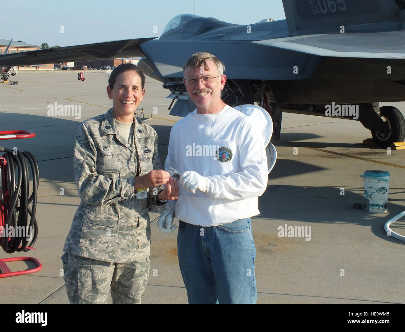 Lt. Col. Catherine M. Jumper, 192nd Aircraft Maintenance Squadron ...