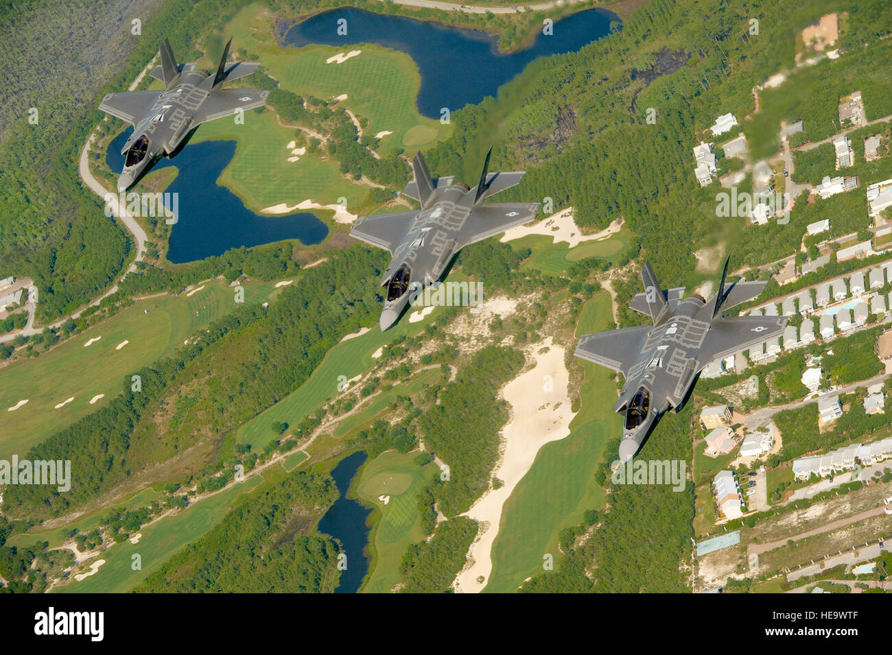 U.S. Air Force F-35A Lightning II Joint Strike Fighters from the 58th ...