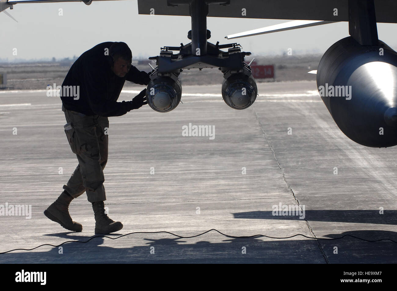 Staff Sgt. Chadwick Carter, a 332nd Aircraft Maintenance Unit weapons ...