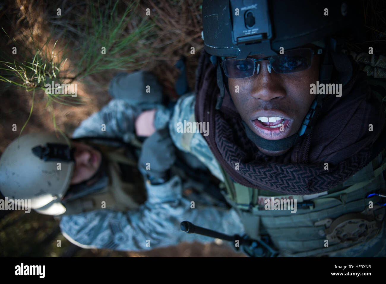 Capt. Jonathan Simmons, 1st Combat Camera Squadron photo flight ...
