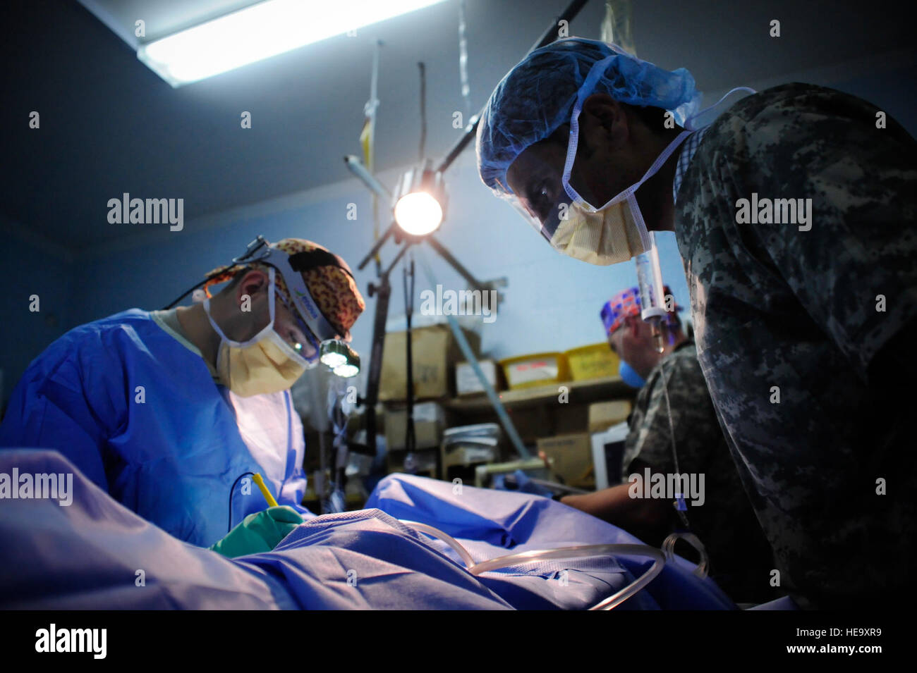 U.S. Navy Lt. Cmdr. Obie Powell, Farah Forward Surgical Team (FST ...