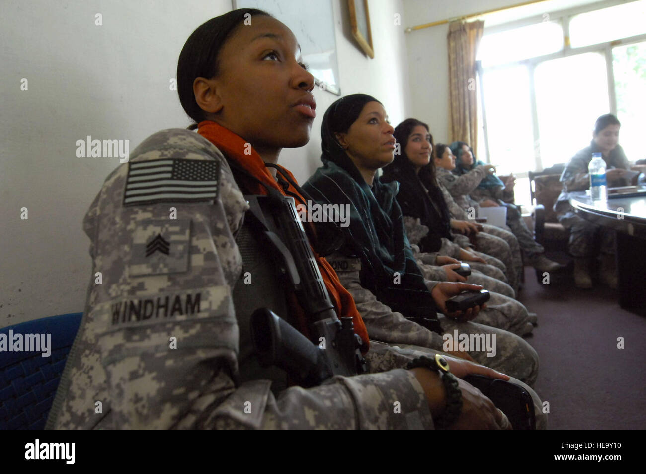 U.S. Army Sgt. Latoya Winham, a human resources sergeant with the 64th ...