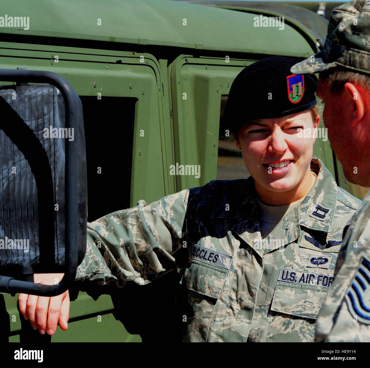 Capt. Sarah Eccles, 682nd Air Support Operations air liaison officer ...