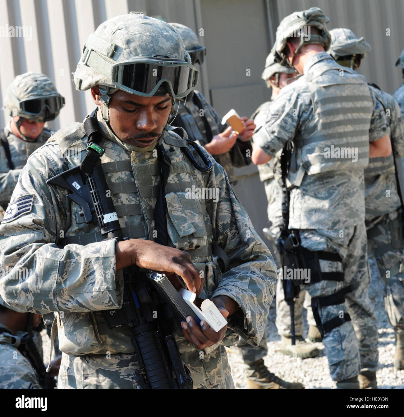 Staff Sgt. Brandon Kelly, 633rd Security Forces Squadron desk sergeant ...
