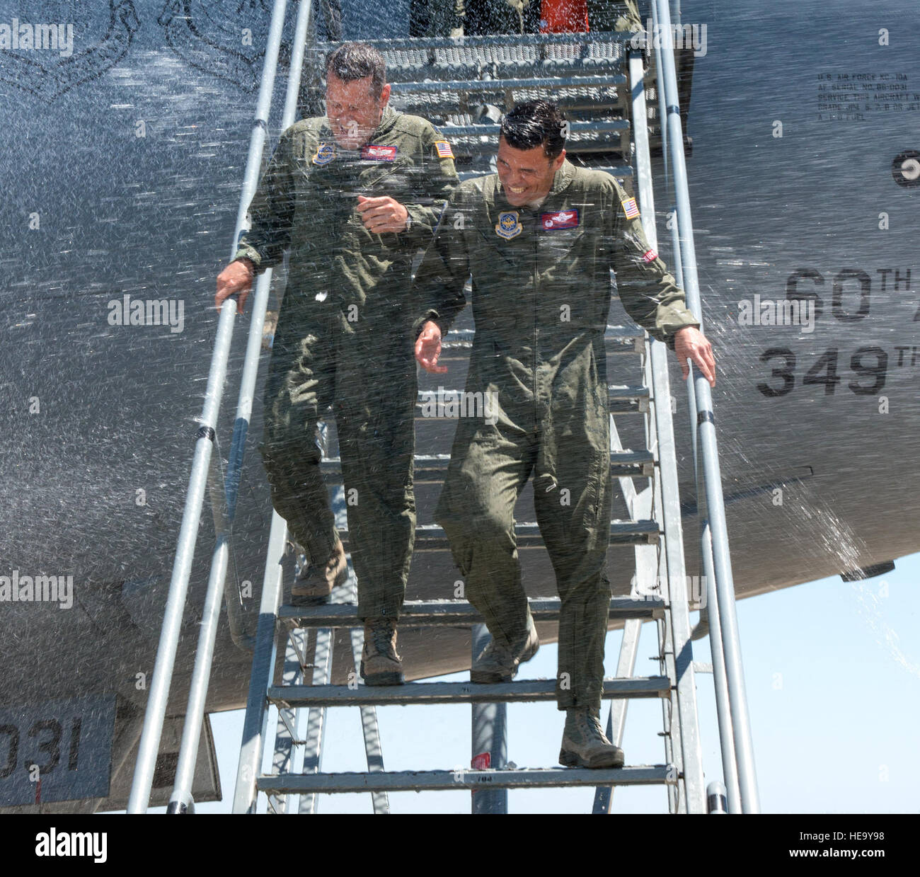 Lt. Col. Jared Paine, 9ARS, operations officer, and Lt. Col. Thad ...