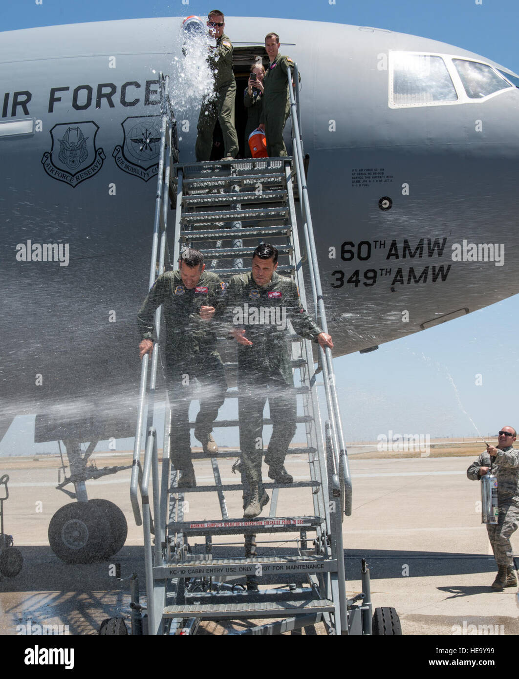 Lt. Col. Jared Paine, 9ARS, operations officer, and Lt. Col. Thad ...