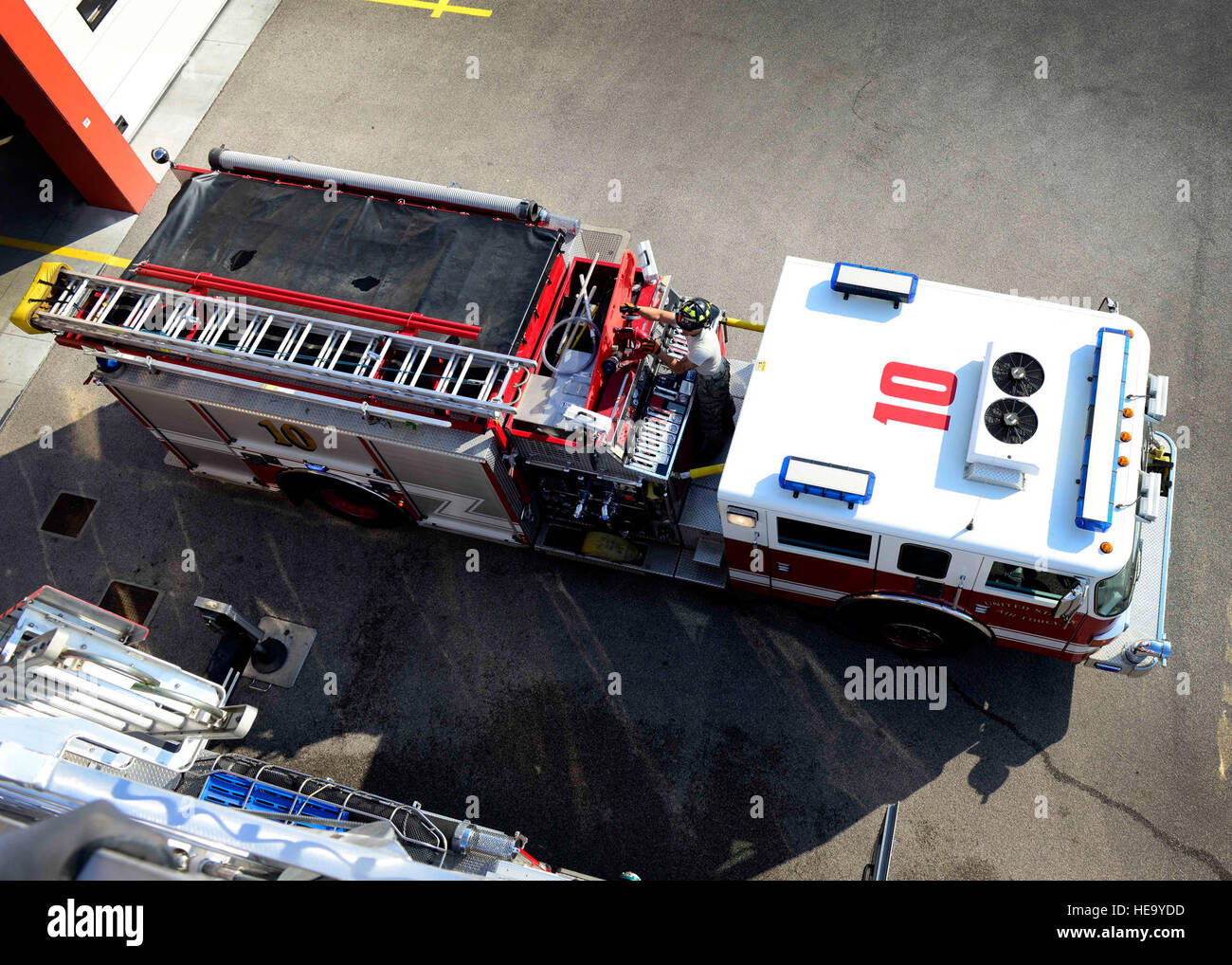 Airmen from the 31st Civil Engineer Squadron Fire Department at Aviano ...