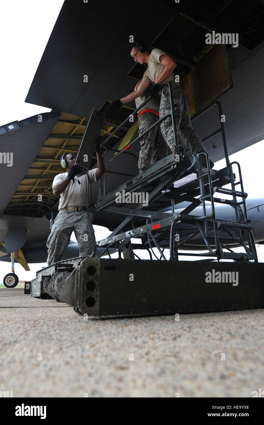 Electronic warfare Airmen from the 2nd Aircraft Maintenance Squadron ...