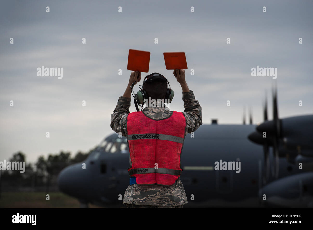 A U.S. Air Force Airman from the 71st Aircraft Maintenance Unit ...