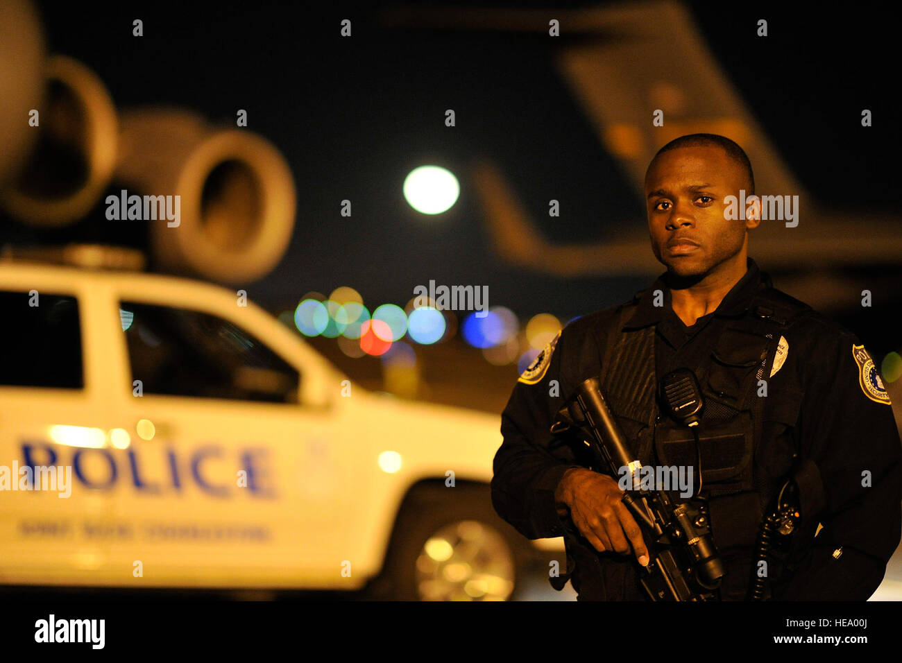 Marvin Walker, a patrolman with the 628th Security Forces Squadron ...