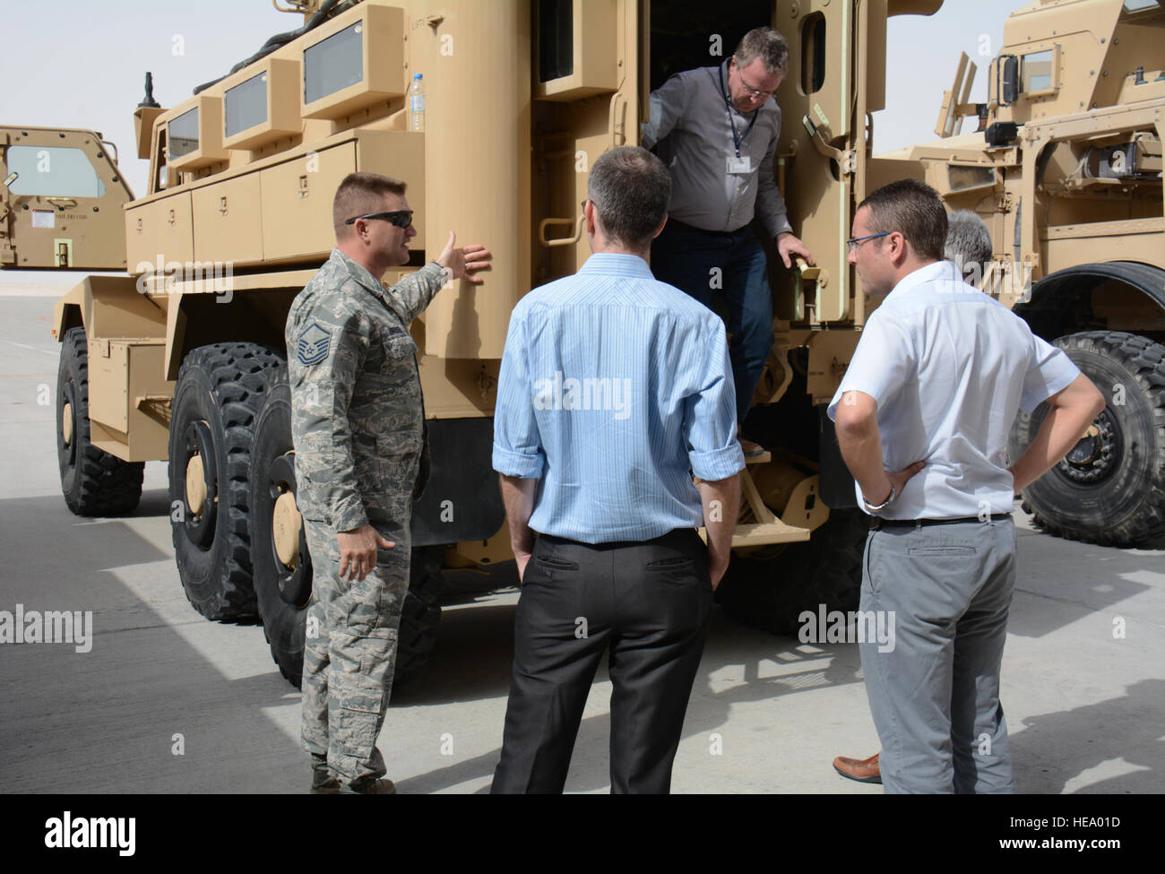 Master Sgt. Sean Birdsell, U.S. Air Force’s Central Detachment 6, shows ...