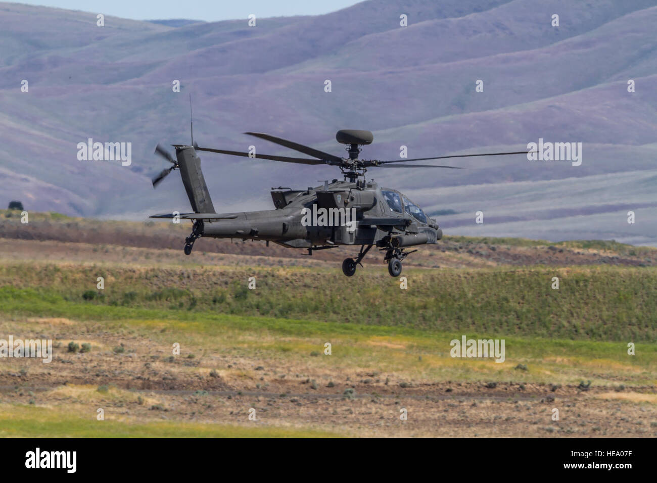 U.S. Army AH-64E Apache helicopter Pilots, assigned to 16th Combat ...