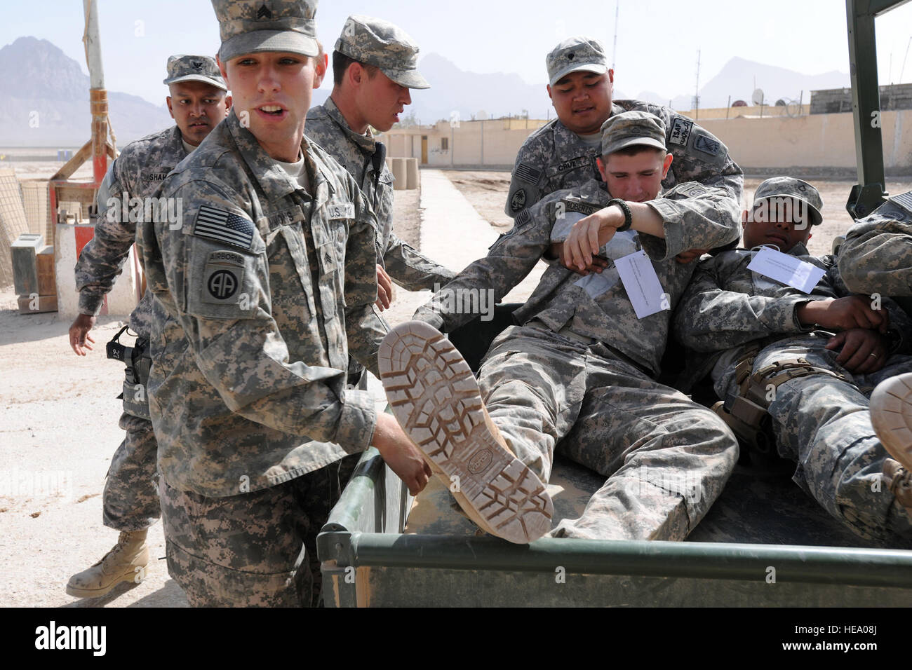 U.S. Army Sgt. Matthew Hammons, a welder with the 4-73rd Calvary, 82nd ...