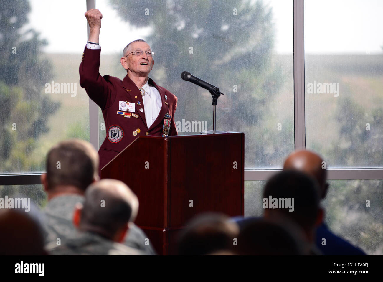 Former Prisoner of War, retired U.S. Army Master Sgt. Ed Beck speaks ...