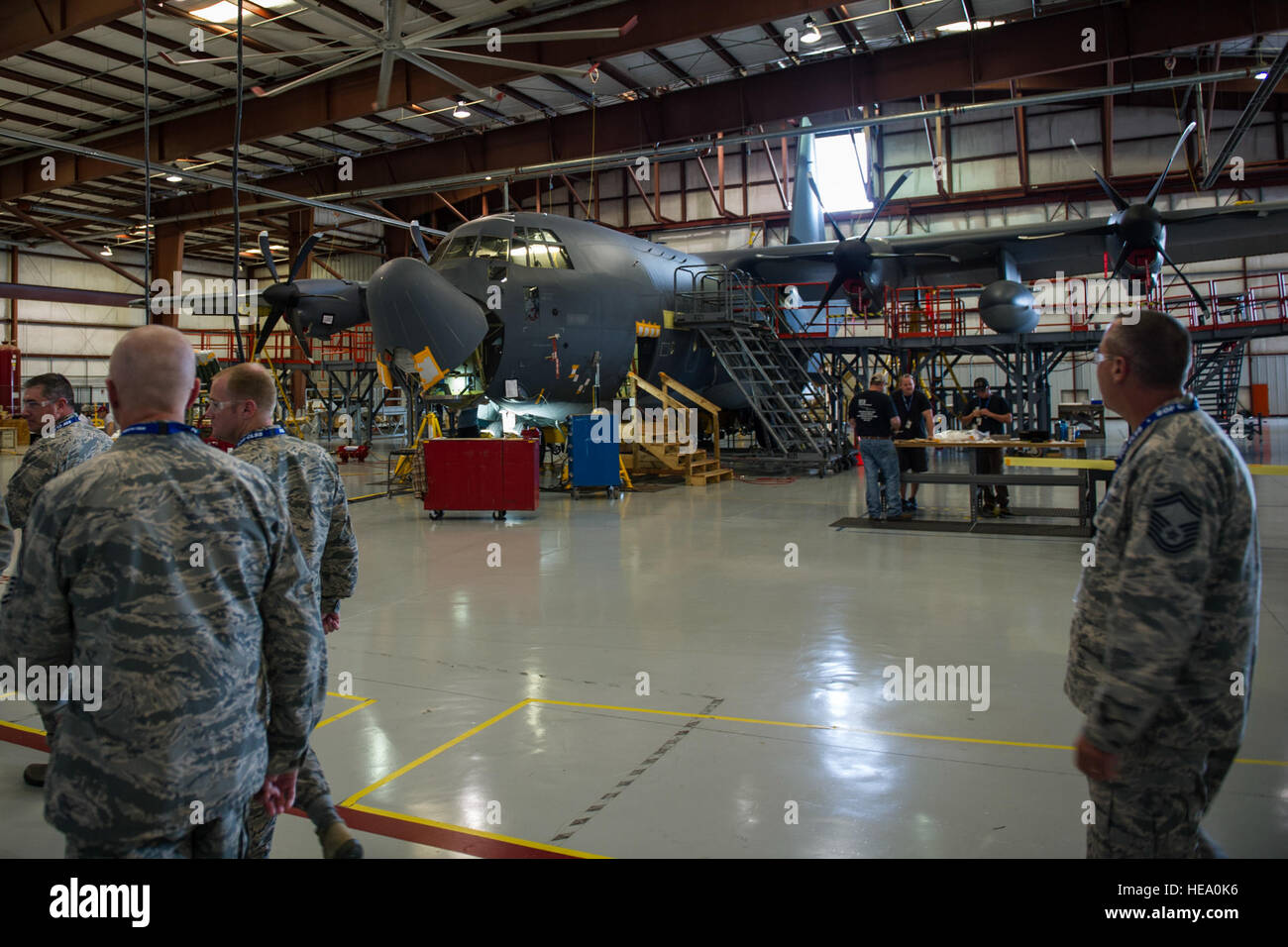 Senior leaders from the 1st Special Operations Wing tour a Lockheed ...