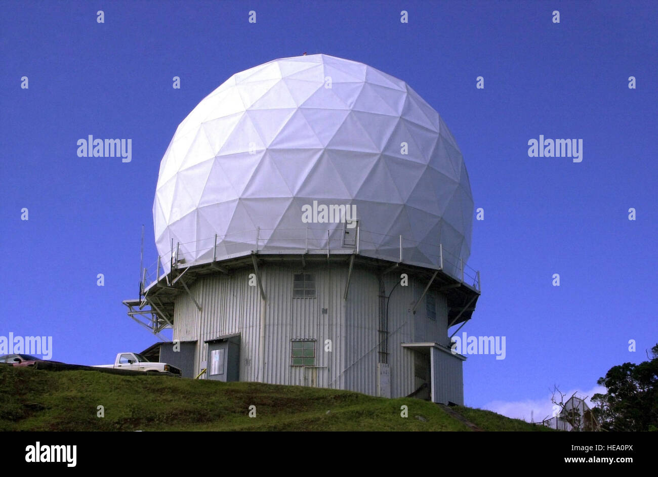 A view of the artic tower version of the AN/FPS-6 height-finding radar ...