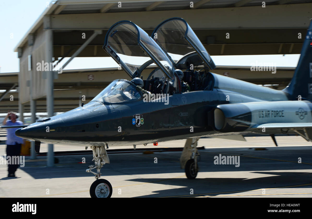 Lt. Col. Joel Deboer, 560th Flying Training Squadron commander, and ...