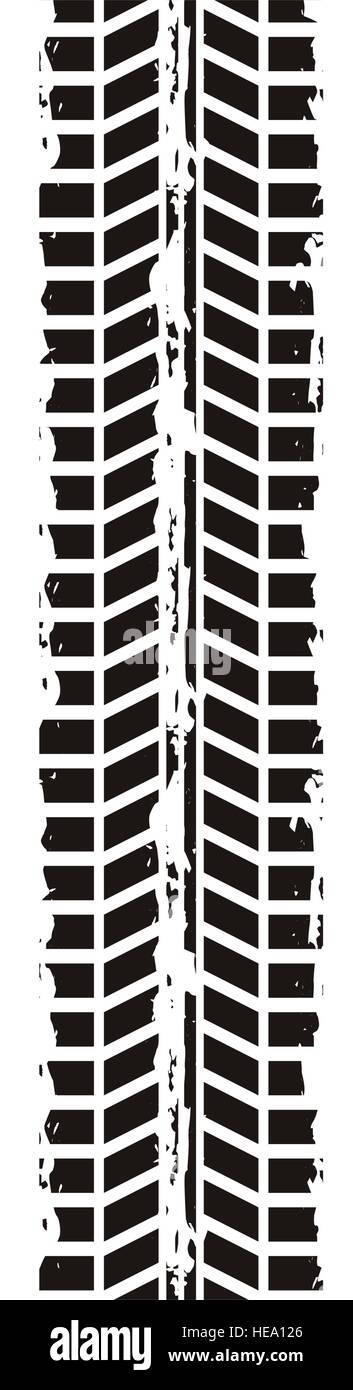 Cycle tyre tracks Stock Vector Images - Alamy