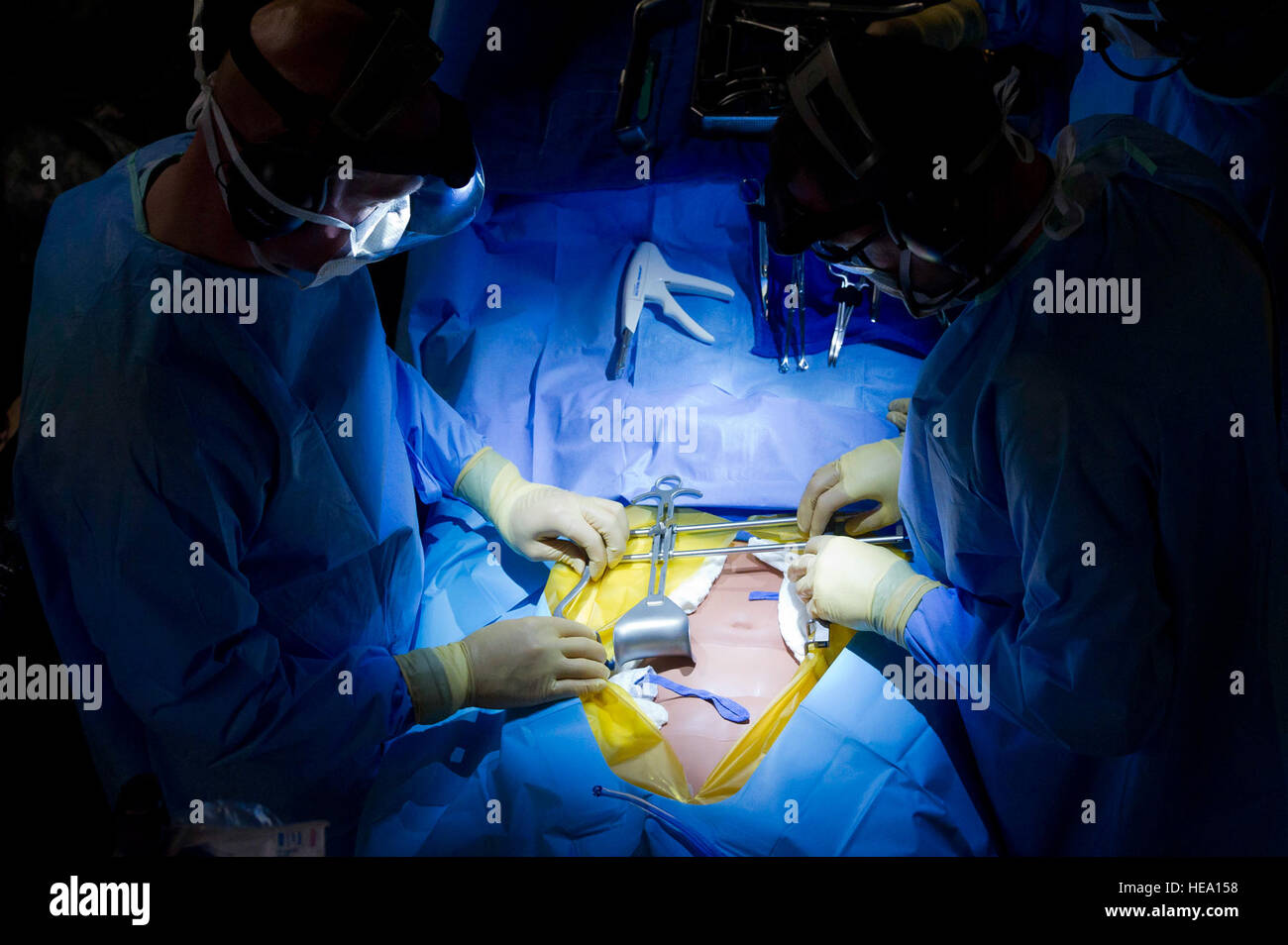 From left, U.S. Air Force Lt. Cols. Richard Degrosa, an emergency room ...
