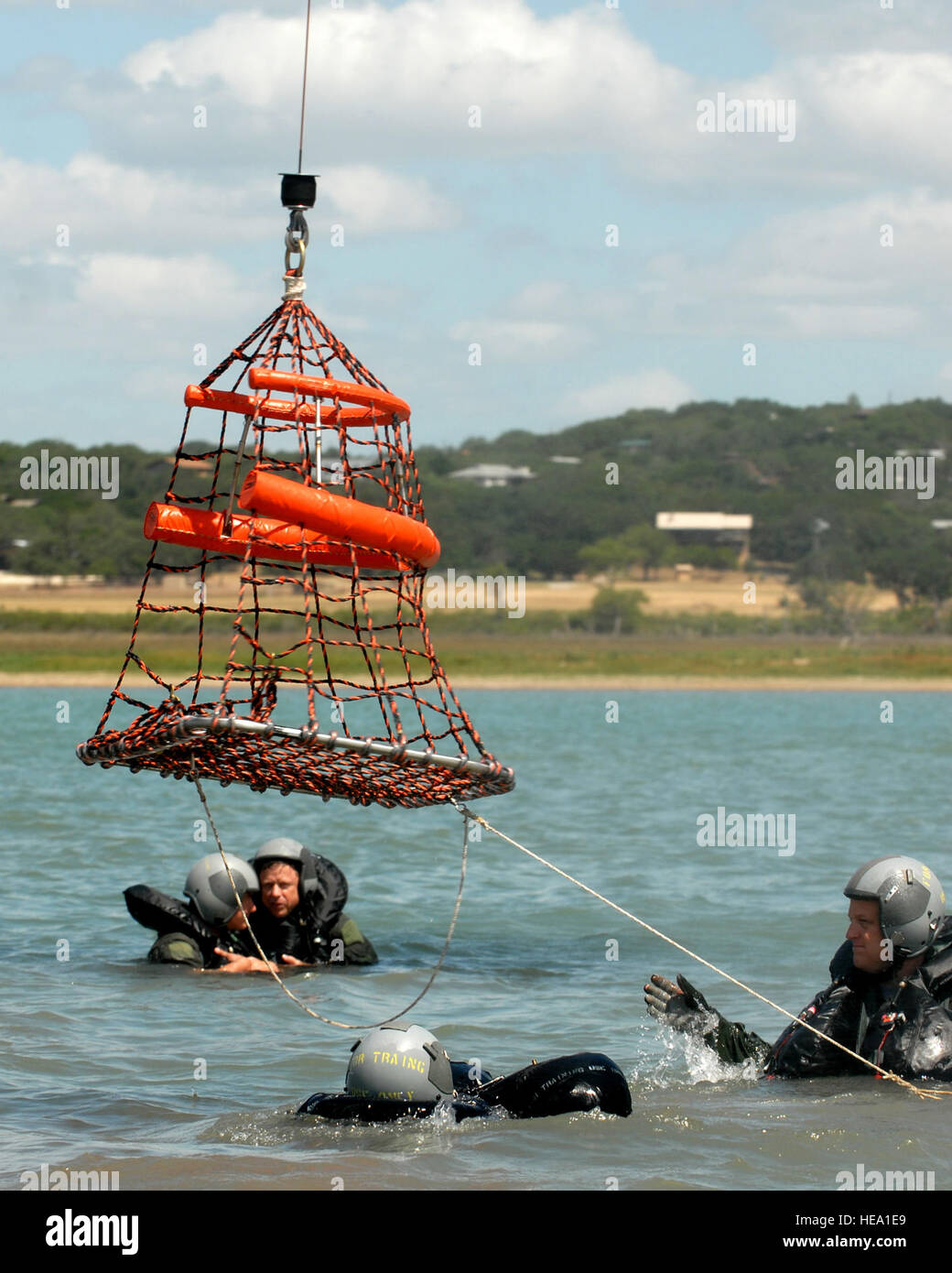 U.S. Air Force Lt. Col. Michael "Bones" McCoy, right, guides an aerial ...
