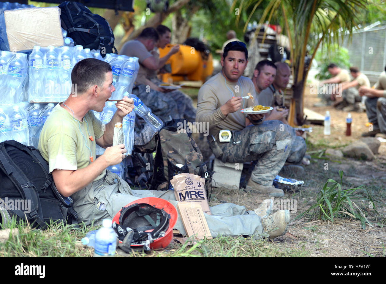 U.S. Air Force engineers from the 823rd Expeditionary RED HORSE ...