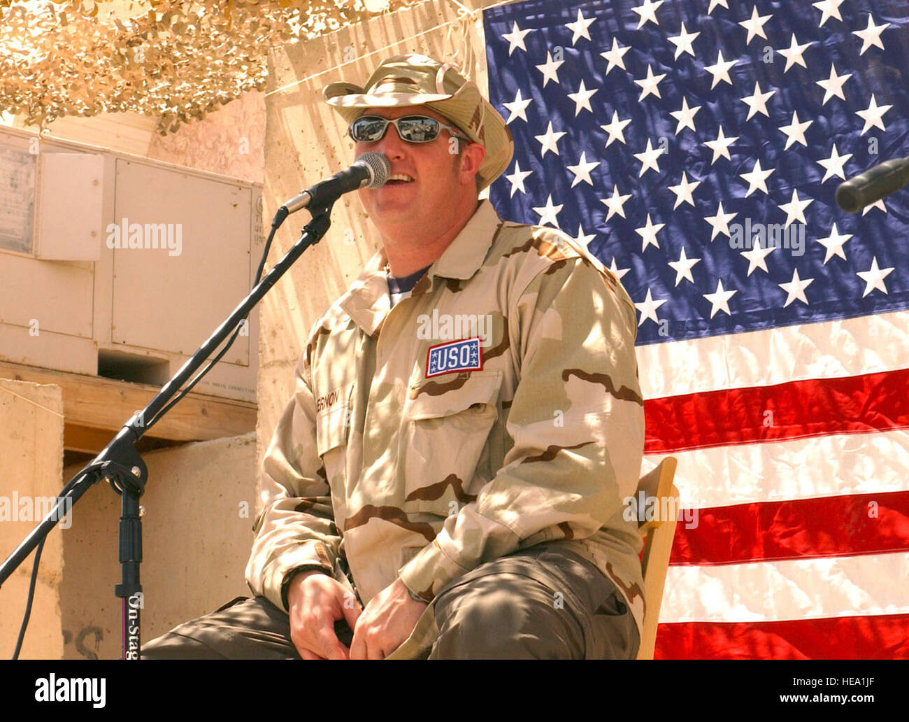 BAGHDAD, Iraq -- Gary LeVox, lead singer for country music group Rascal ...