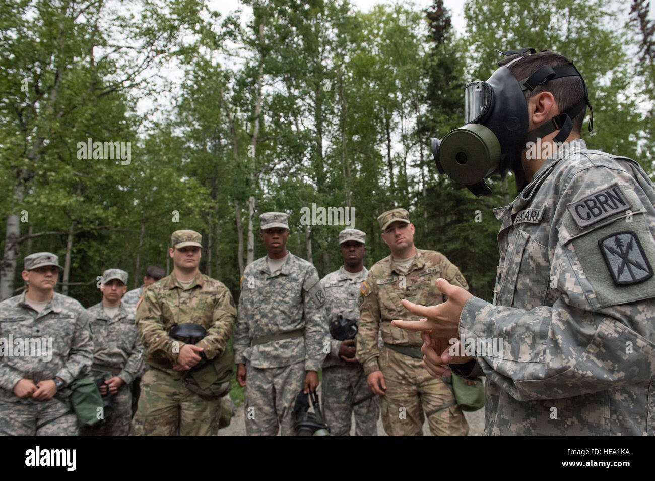 CBRN specialists from Charlie Company, 307th Expeditionary Signal ...