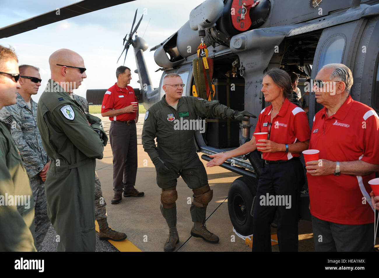 Maxwell AFB, Ala.- Retired US Army Brig. Gen. Rhonda Cornum (2nd from ...
