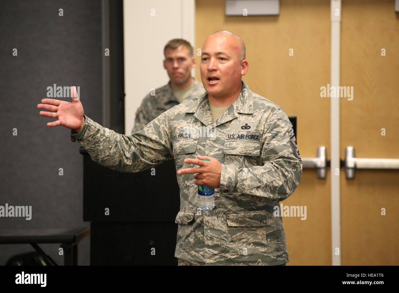 Chief Master Sgt. Mitchell O. Brush, senior enlisted advisor to the ...