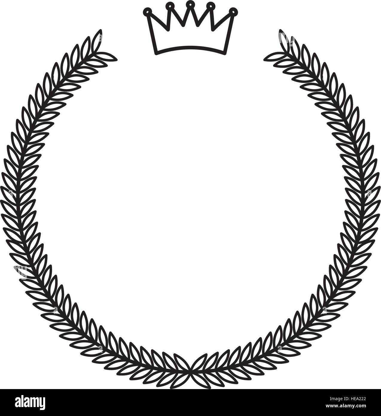 crown frame style hipster vector illustration design Stock Vector Image ...