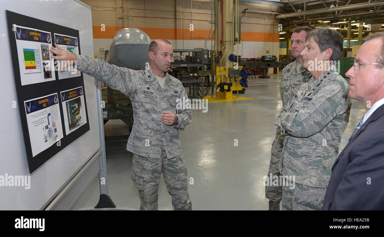 Air Force Col. Eric Jackson, 309th Missile Maintenance Group commander ...