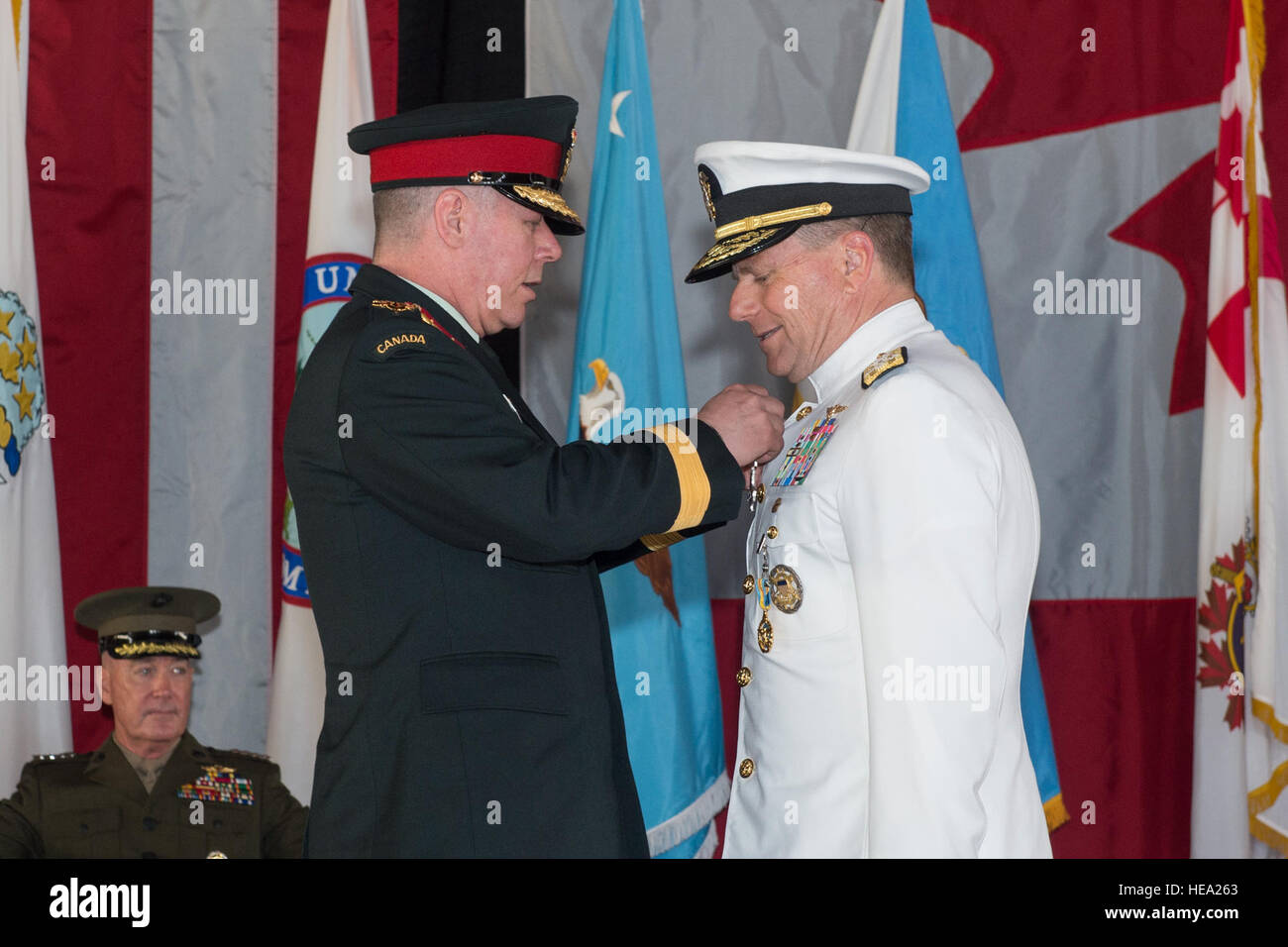 Canadian Chief of the Defence Staff, Gen. J.H. Vance presents U.S. Navy ...