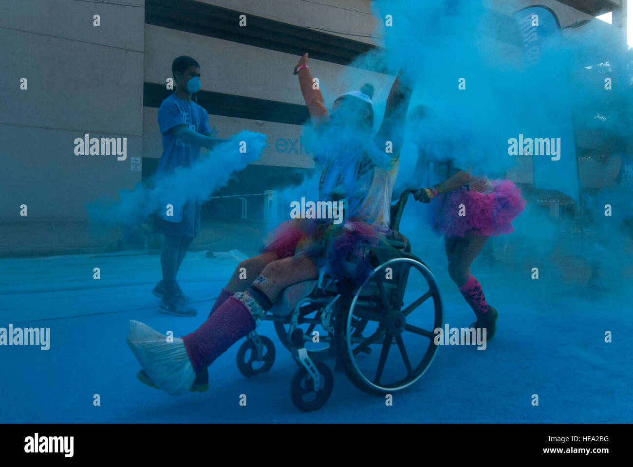 Airmen from Sheppard Air Force Base, Texas, get colorful with citizens ...