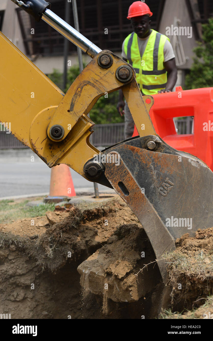 Staff Sgt. Issac Brenyah, 51st Civil Engineer Squadron pavement and ...