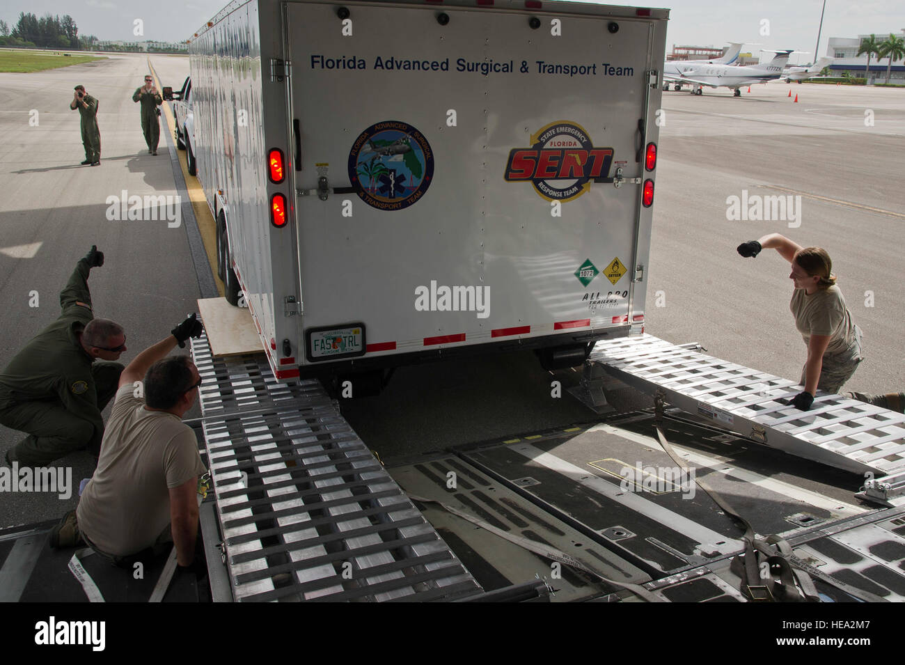 Air Force and civilian personnel from multiple Aerial Port Squadrons ...