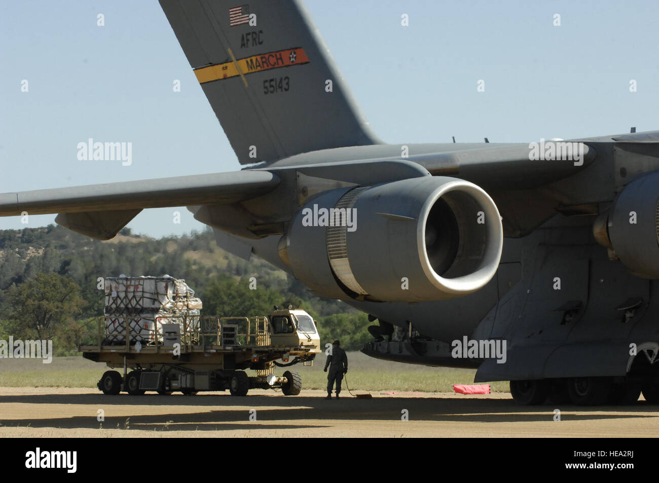 U.S. Air Force airmen from the 42nd Aerial Port Squadron, Westover ...