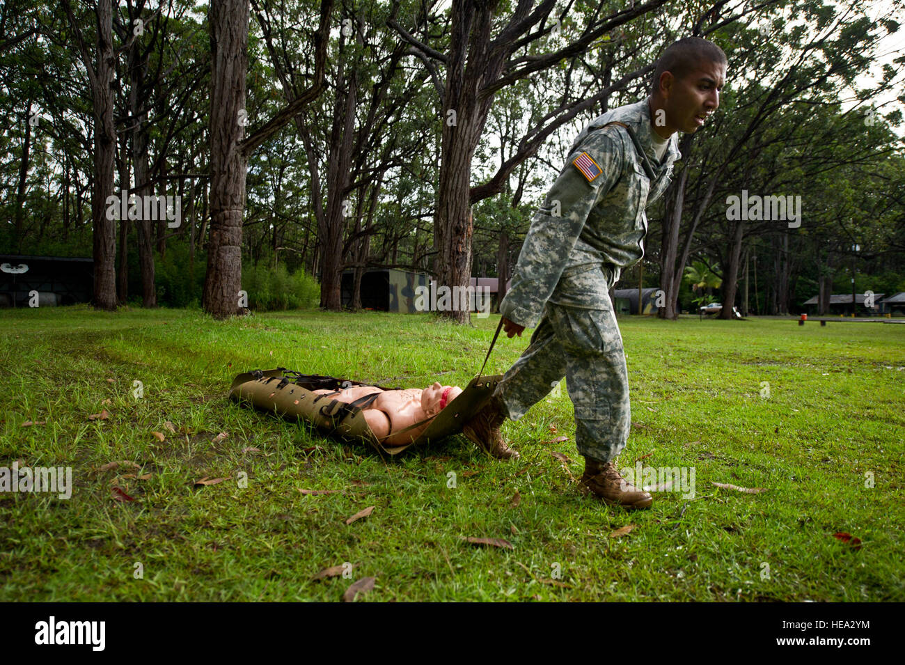 U.S. Army Sgt. Fernando Diaz, a combat medic assigned to 568th Medical ...