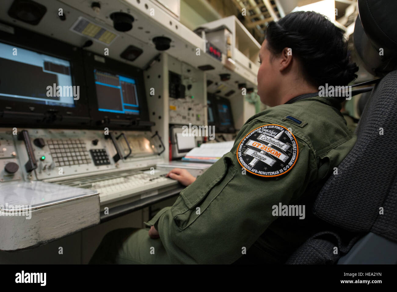 In preparation for an unarmed Minuteman III missile launch, 1st Lt ...