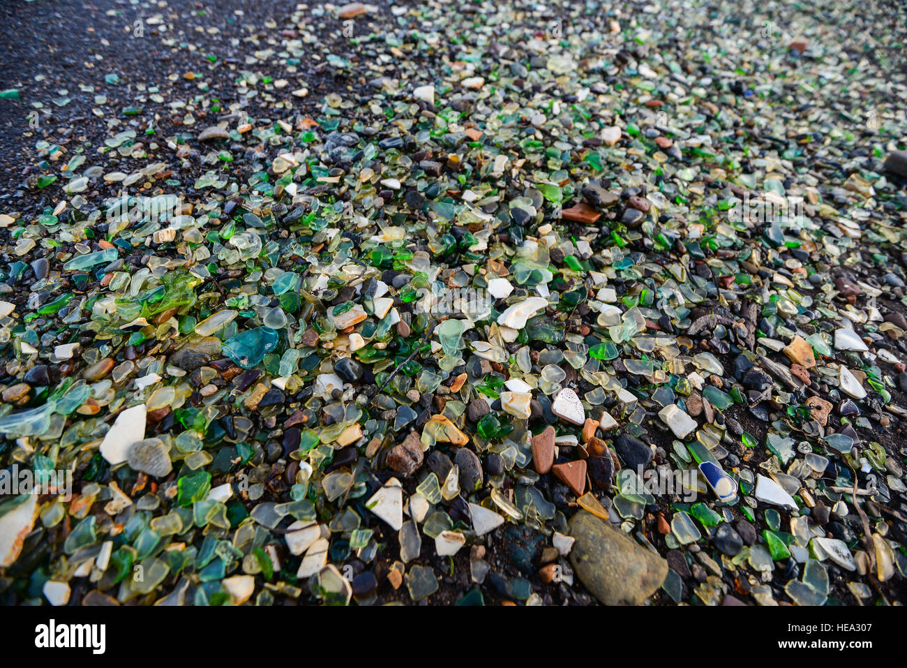 Fragments of sea glass hi-res stock photography and images - Alamy