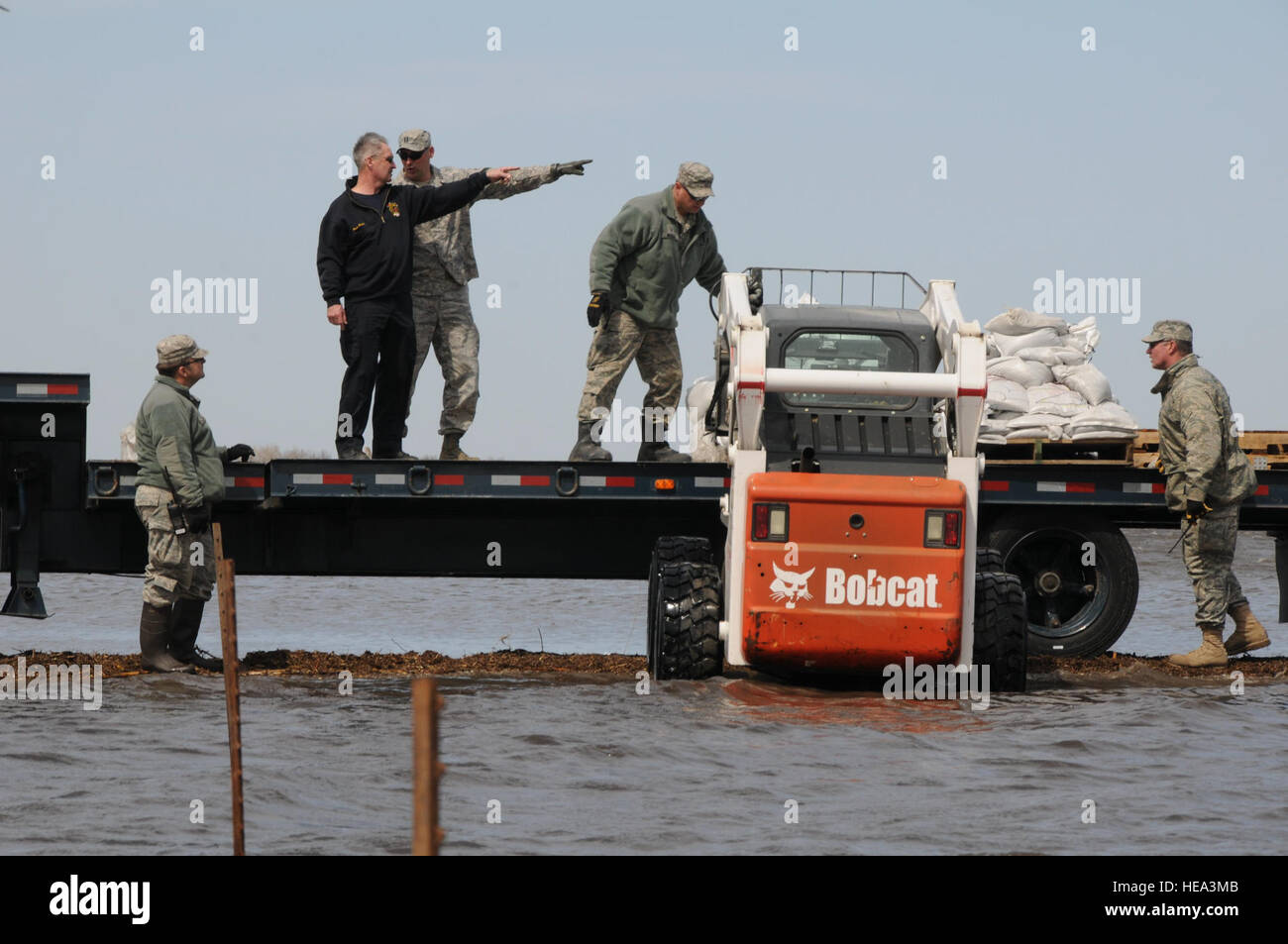 Members of a North Dakota National Guard quick response force (QRF ...