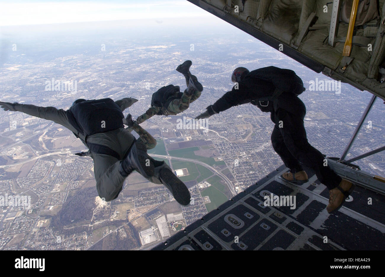 Airmen from the 346th and 342nd Training Squadrons conduct a high ...